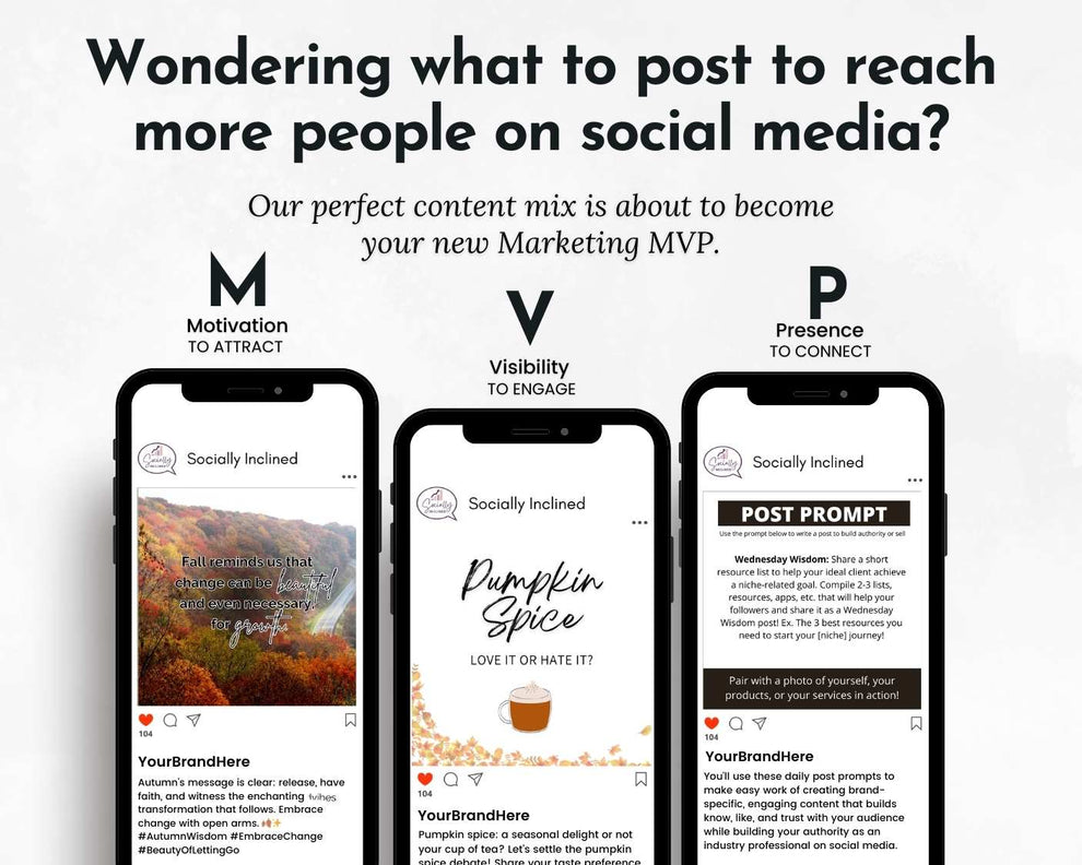 93 Ready-to-Post Social Media Templates for October | 3 Daily Posts ...