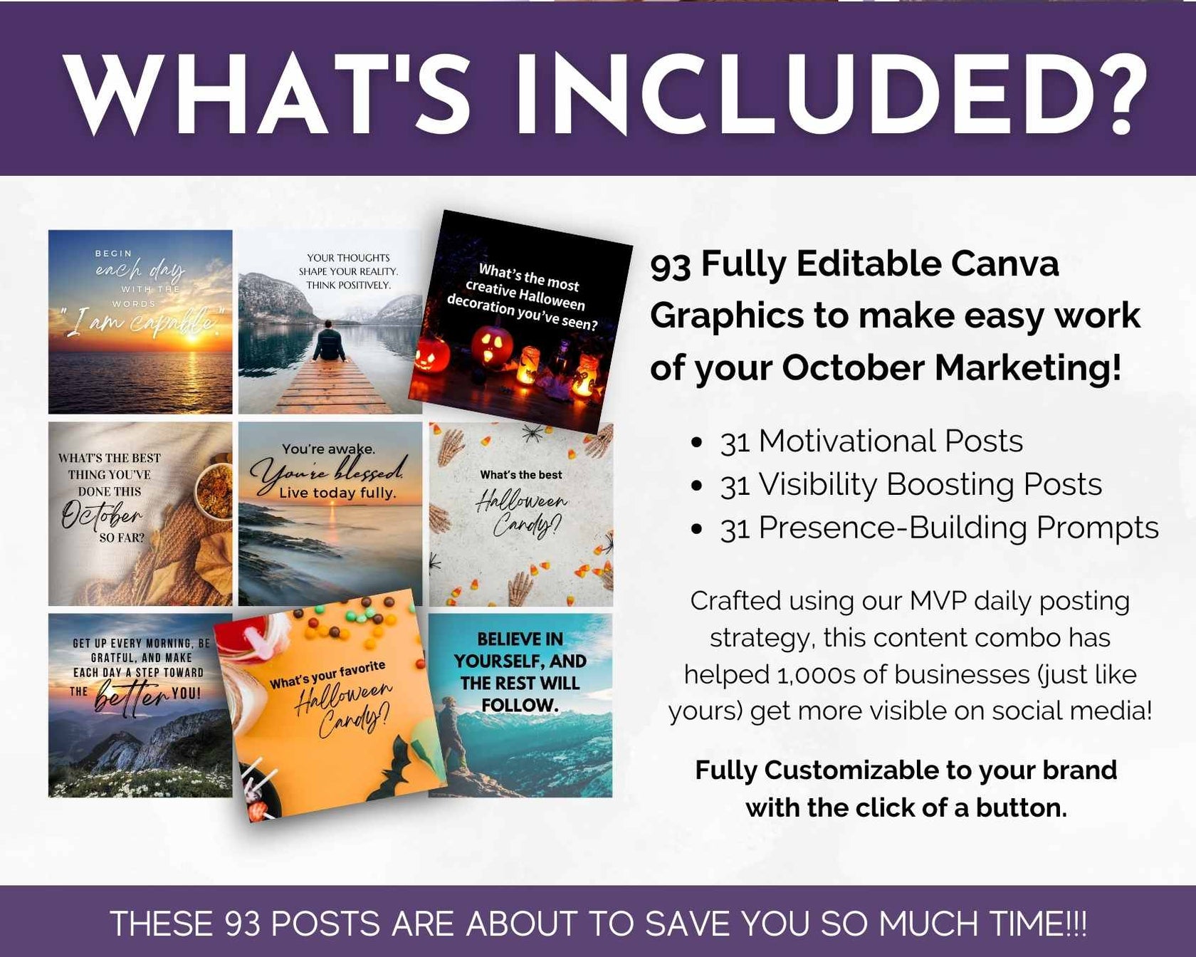 October Social Media Posts - Your Social Plan - Daily Posting Plan ...