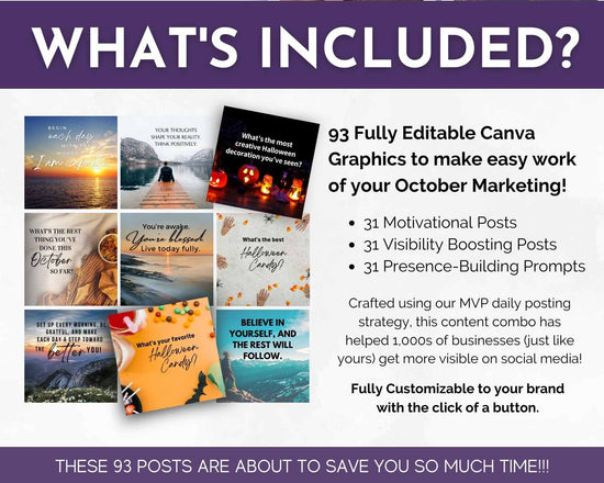 October Social Media Posts - Your Social Plan - Daily Posting Plan ...